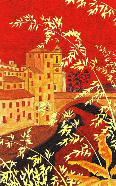 Irish art | Bridge Over The Ri... by Andy Devane