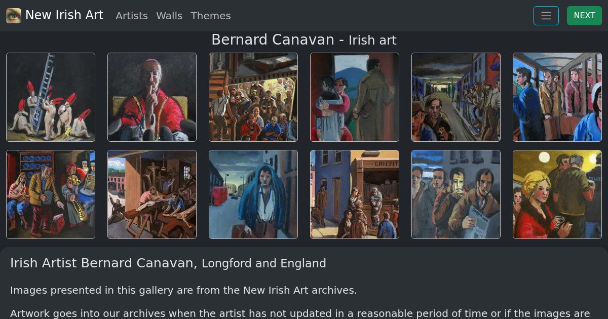 Irish Artist | Bernard Canavan, Longford and England