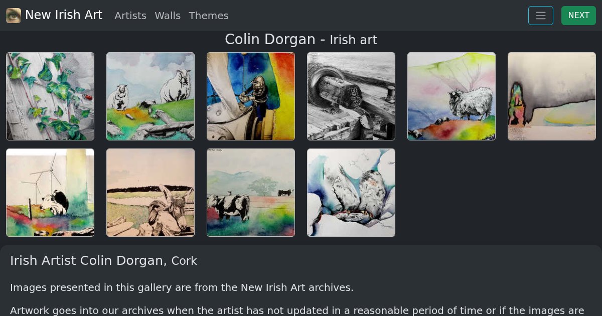 Irish Artist | Colin Dorgan | Cork