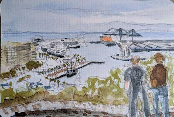 Irish art - View of The Port f... by Francis McShane
