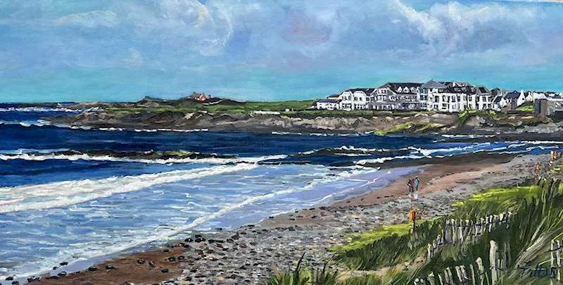 Irish art | Spanish Point, oil... by Marie Fallon