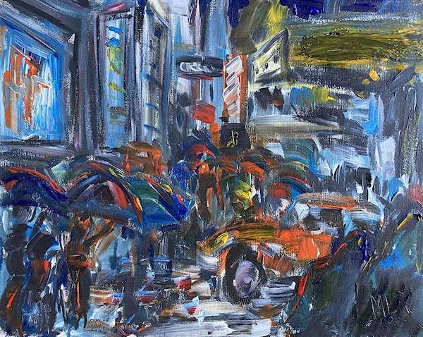 Irish art - Times Square NYC i... by Michael Lee