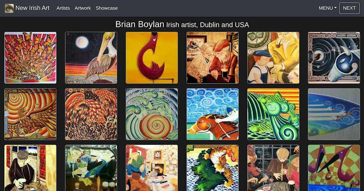 Irish artist - Brian Boylan - Dublin and USA
