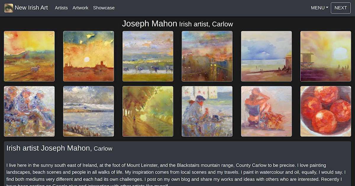 Irish artist - Joseph Mahon - Carlow
