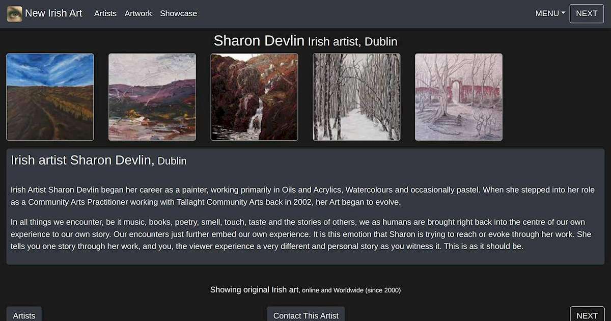 Irish artist - Sharon Devlin - Dublin