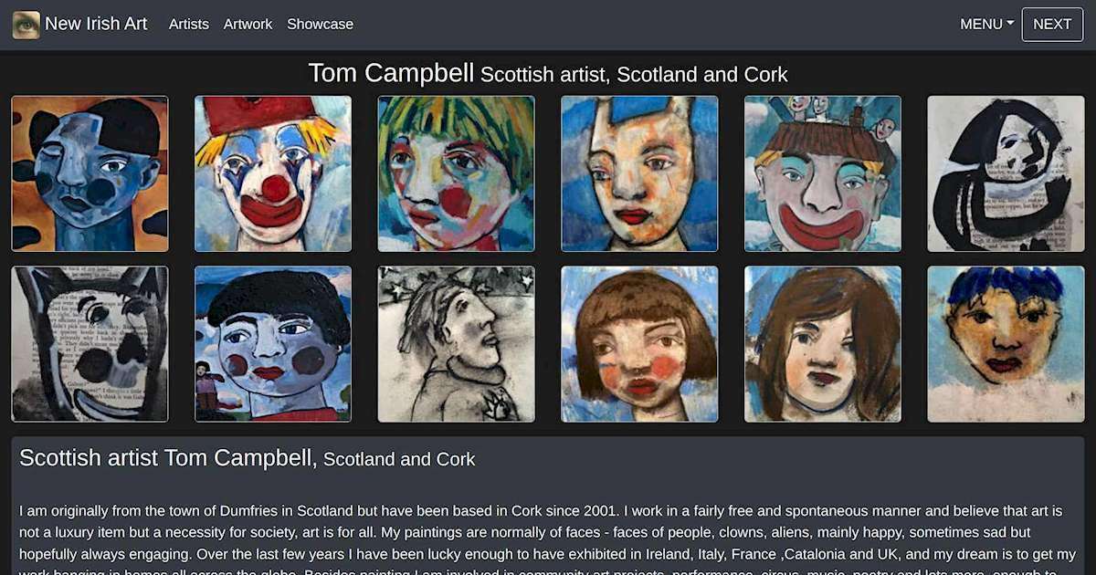 Scottish artist - Tom Campbell - Scotland and Cork