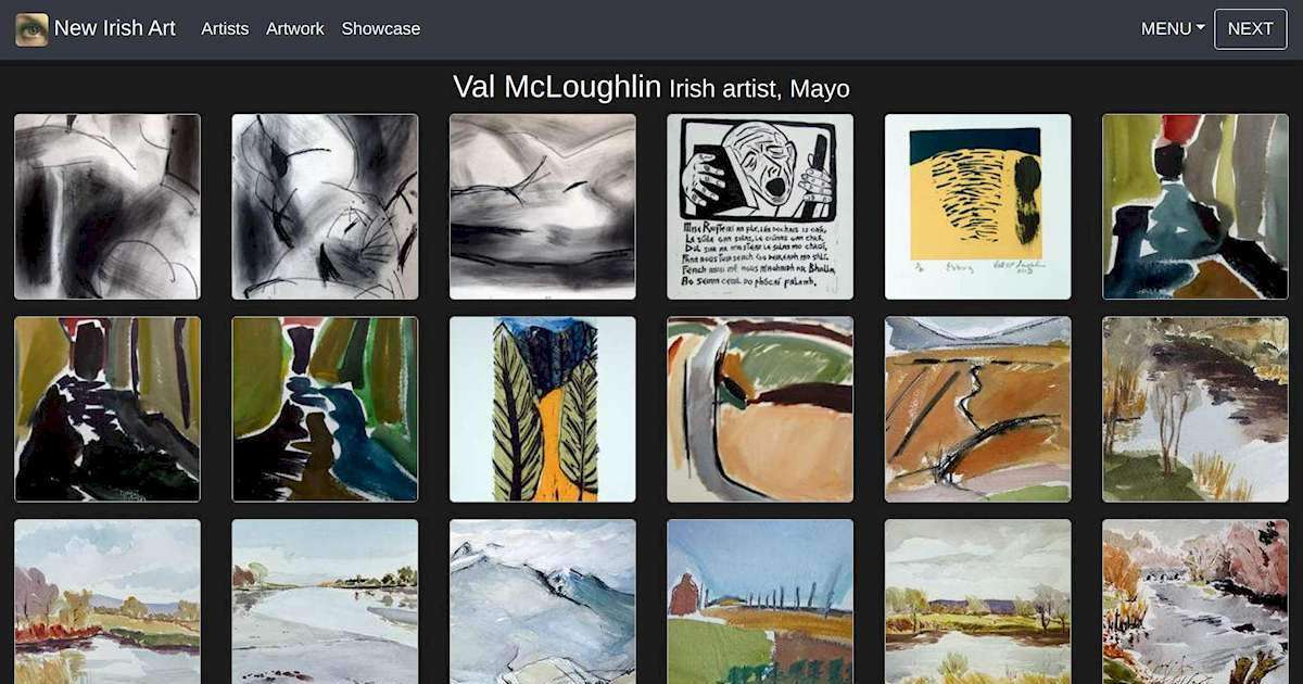 Irish artist - Val McLoughlin - Mayo