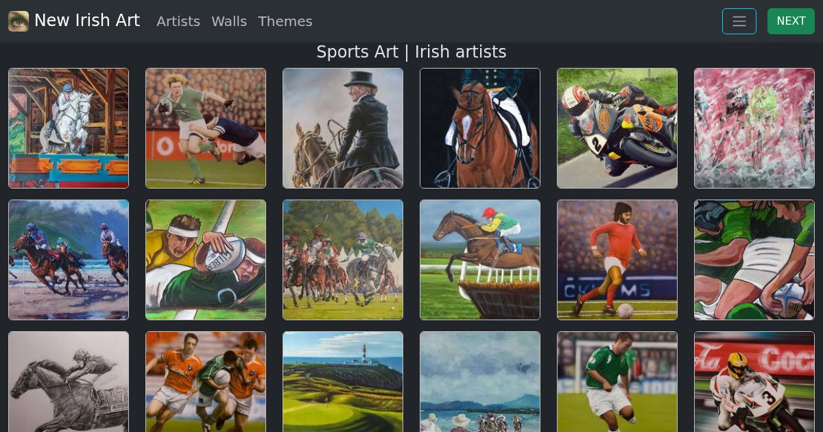 Sports Art by Artists of and About Ireland
