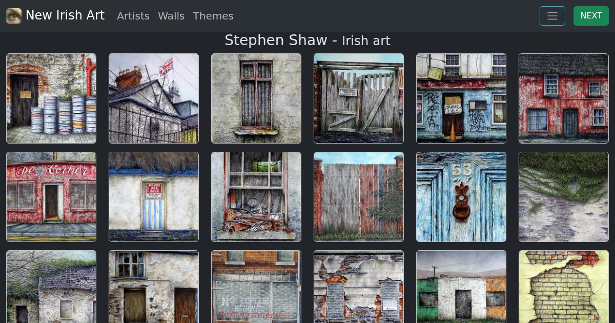 Northern Ireland Artist | Stephen Shaw, Belfast